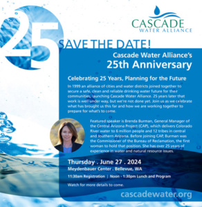 Save the Date! Cascade's 25th Anniversary - Cascade Water